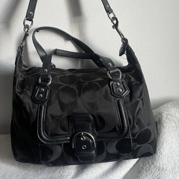 Coach | Bags | Coach Signature Campbell Shoulder Bag G361f25292 Obo ...